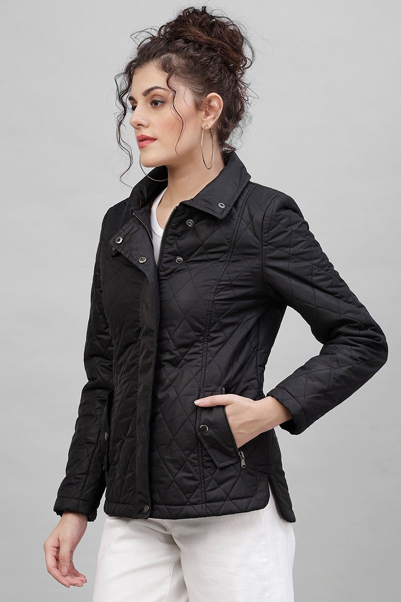 Buy Gipsy Black Polyester Jacket - Gipsy Online